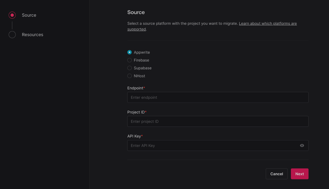 How to change regions in Appwrite Cloud using migrations - Appwrite